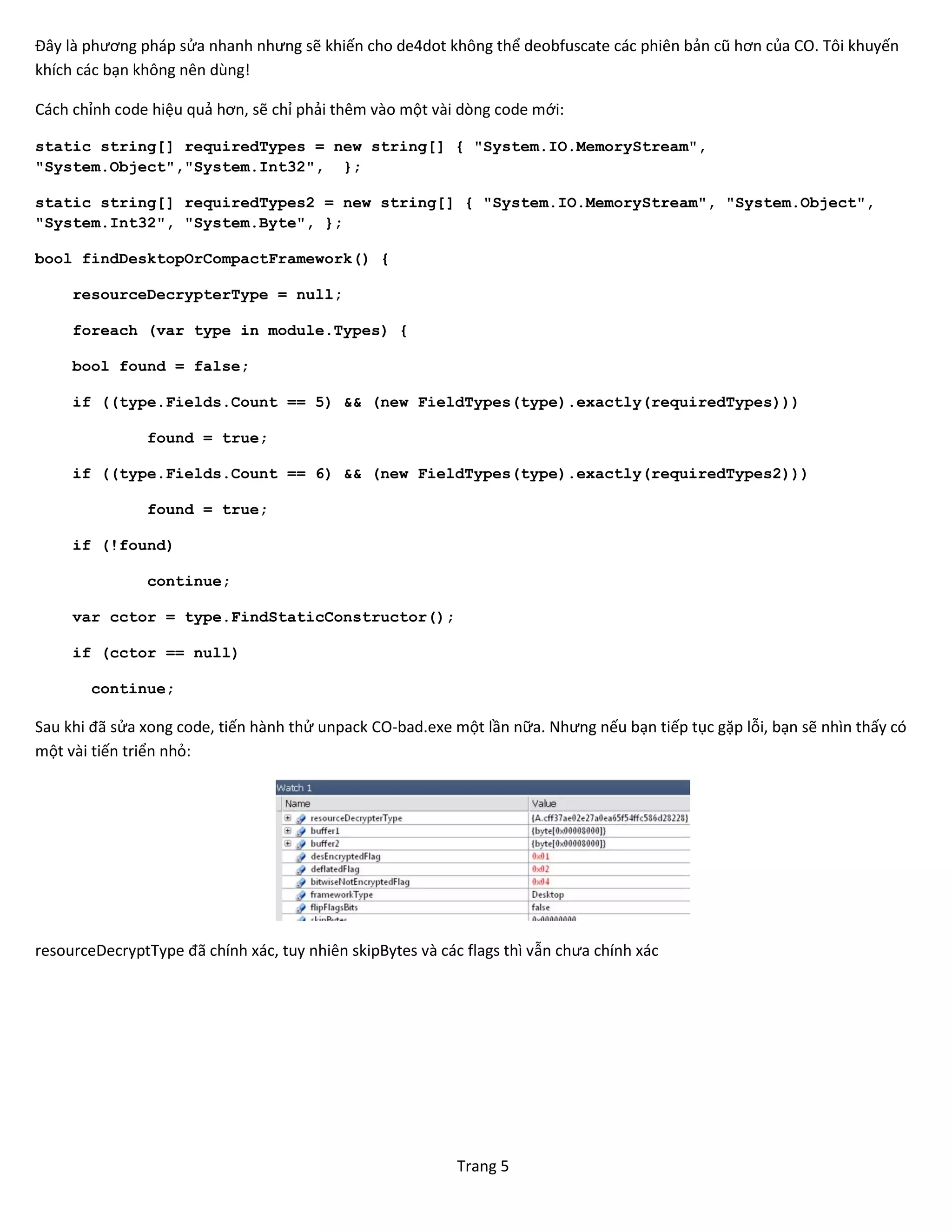 Hacking de4dot for fun - Bài dịch | PDF