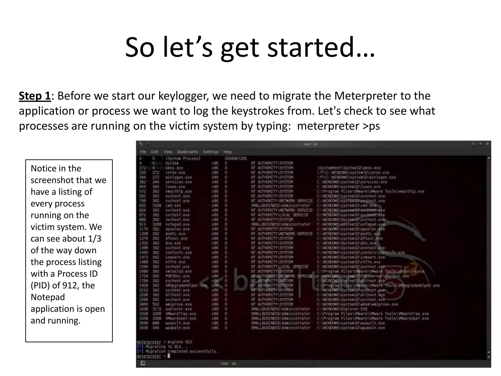 Hacking with a keylogger. | PPT
