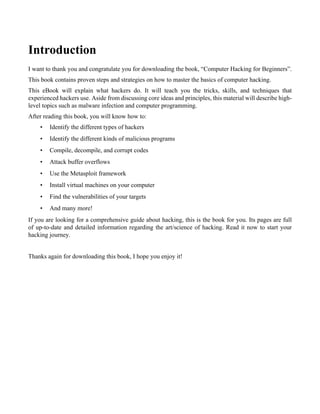 Hacking for Beginners The Ultimate Guide For Newbie Hackers | PDF