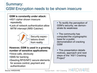 Hacking Gsm - Secret Keys Revealed | PDF