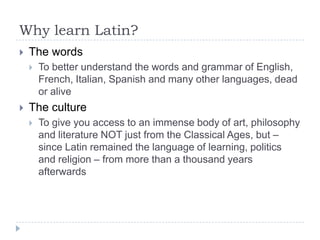 Hacking Latin - Welcome | PPTX