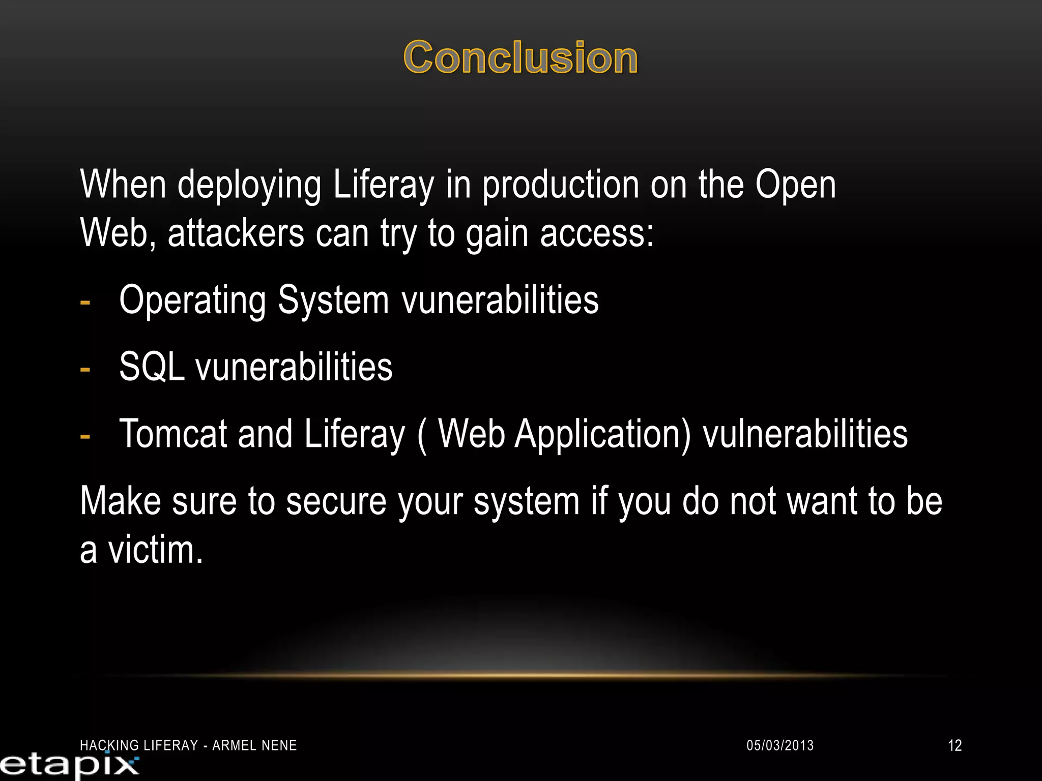 Hacking liferay | PPTX