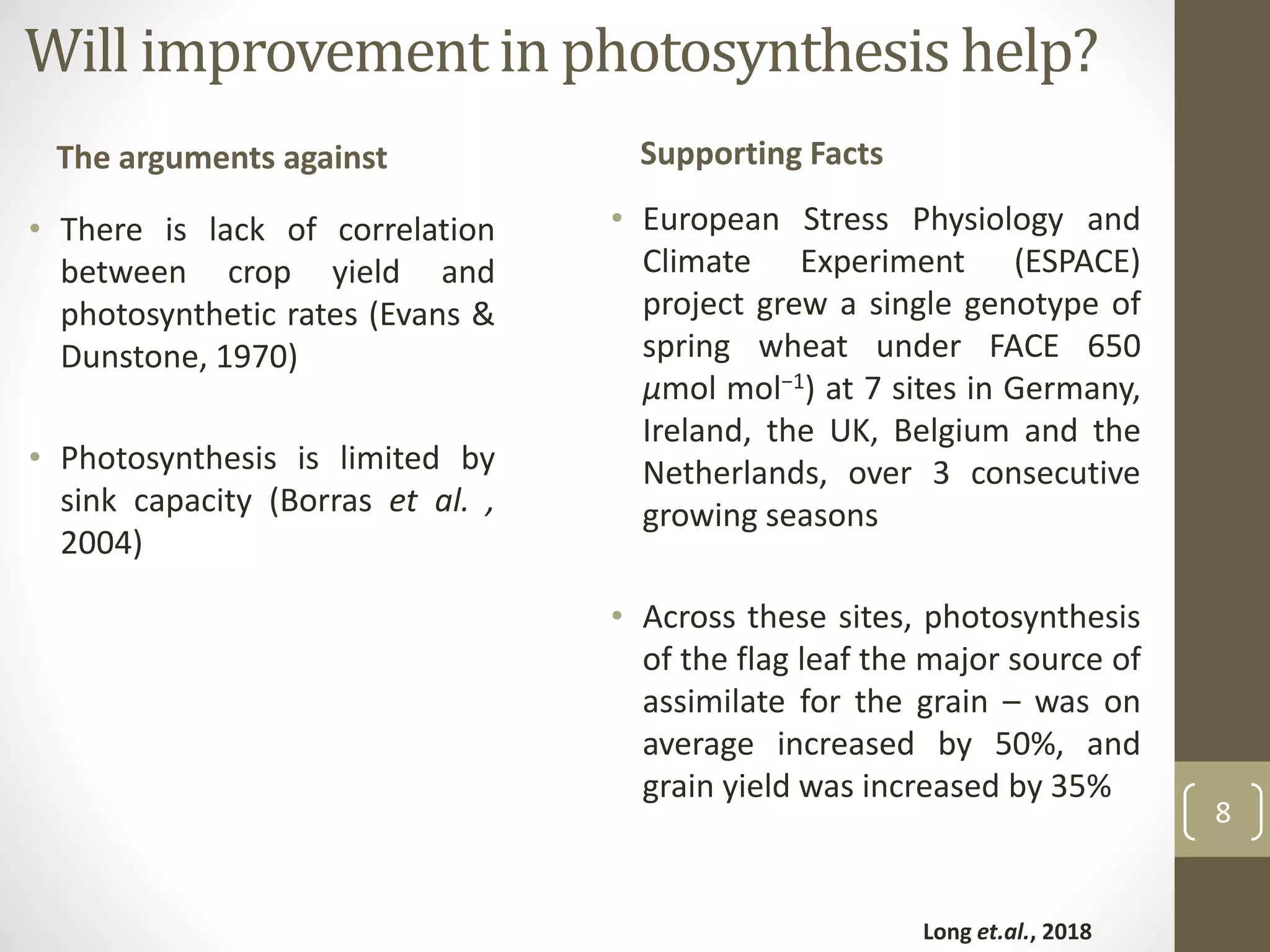 Hacking photosynthesis | PPTX | Agriculture | Industries