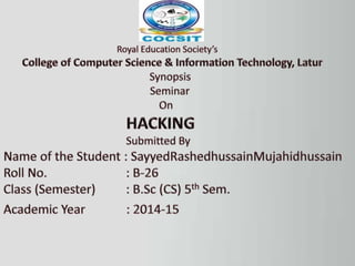 Hacking ppt | PPT