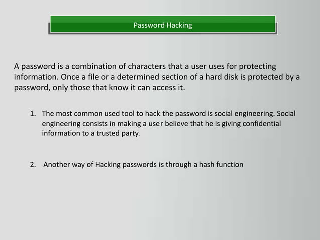 Hacking ppt | PPT