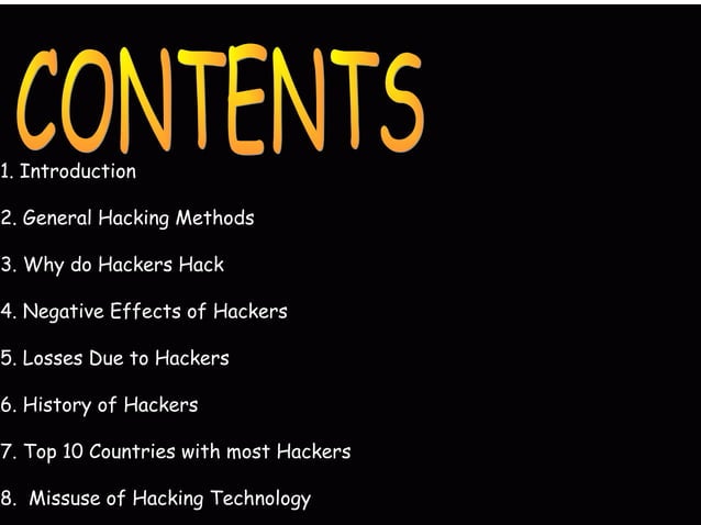 Hacking presentation BASIC | PPT | Crime & Harmful Acts to Individuals ...
