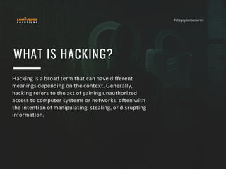 Hacking Prvention | Cyber Crime | Cyber Attack | PDF | Information and Network Security | Computing