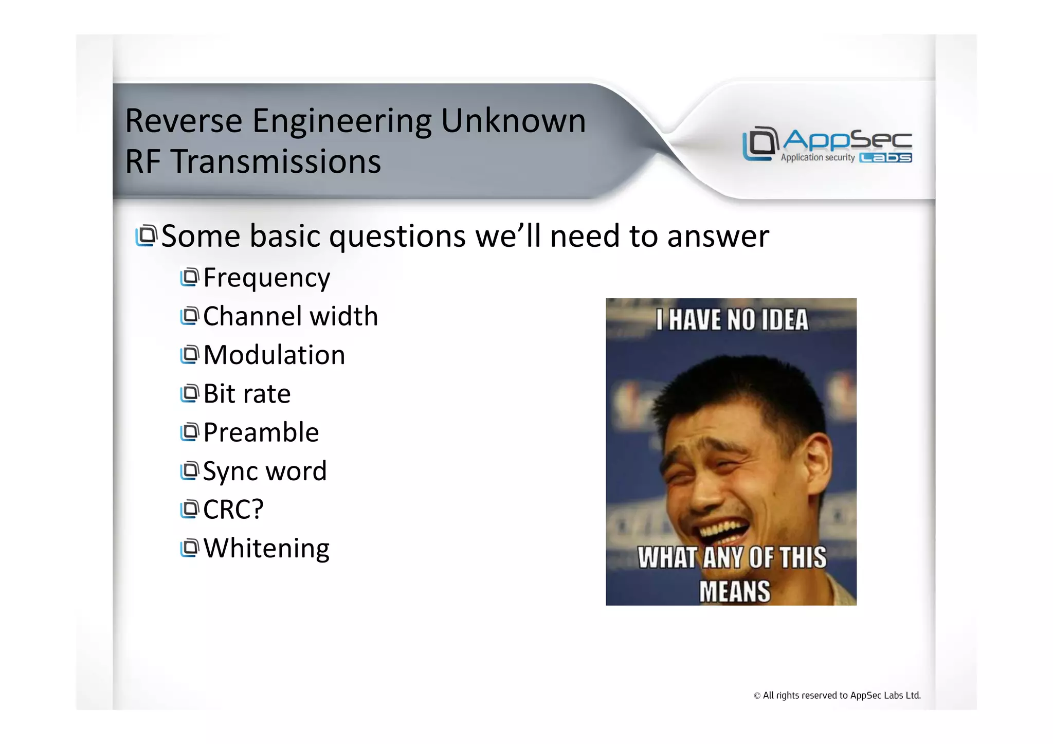 Hacking RF based IoT devices | PPT