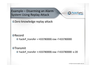 Hacking RF based IoT devices | PPT