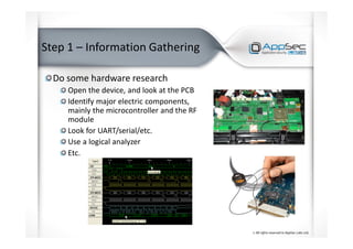 Hacking RF based IoT devices | PPT