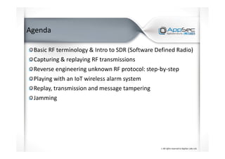 Hacking RF based IoT devices | PPT