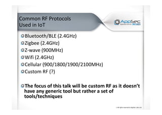 Hacking RF based IoT devices | PPT