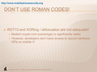 Hacking Roman Codes with Mobile Phones | PPTX