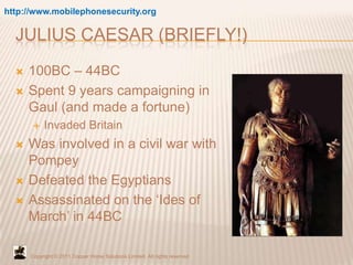 Hacking Roman Codes with Mobile Phones | PPTX