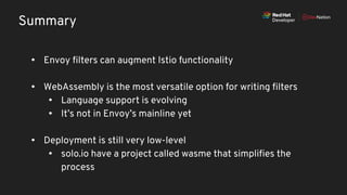 Hacking the Mesh: Extending Istio with WebAssembly Modules | DevNation Tech Talk | PPT