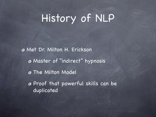 Hacking the Mind: NLP and Influence by Mystic | PDF