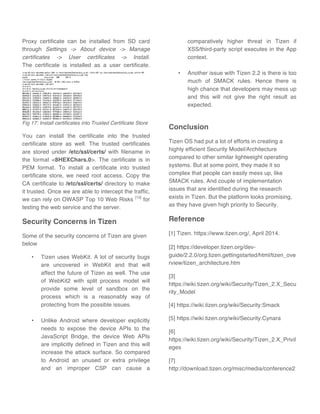 Hacking Tizen: The OS of everything - Whitepaper | PDF