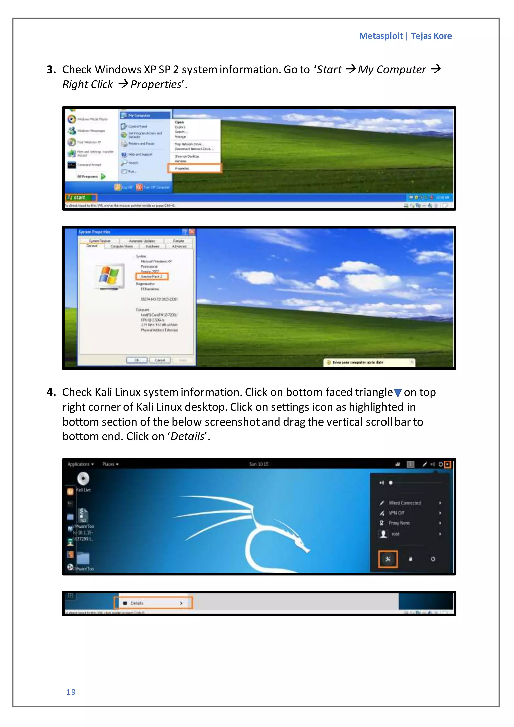 Hacking windows xp sp 2 using metasploit | PDF