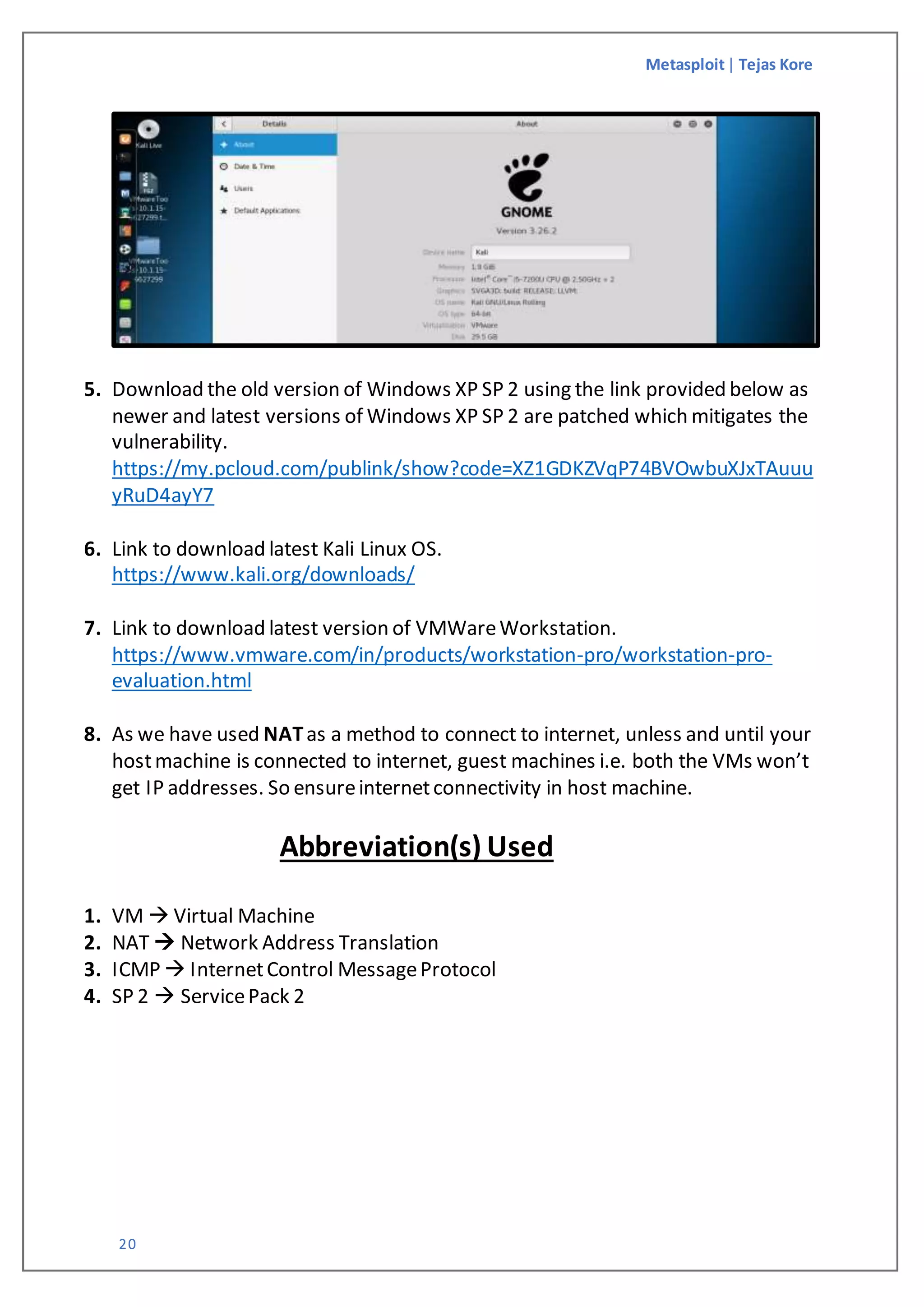 Hacking windows xp sp 2 using metasploit | PDF