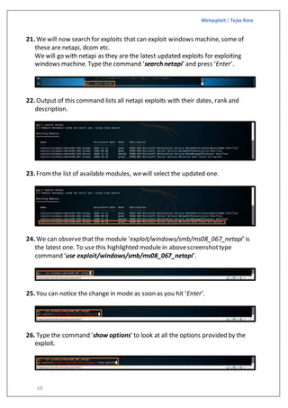 Hacking windows xp sp 2 using metasploit | PDF