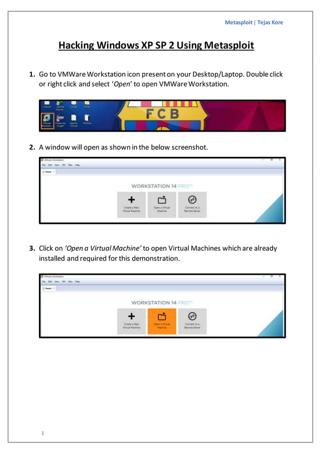 Hacking windows xp sp 2 using metasploit | PDF