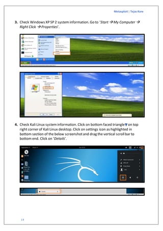 Hacking windows xp sp 2 using metasploit | PDF