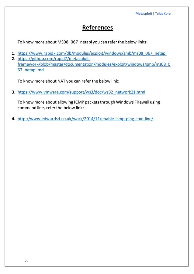 Hacking windows xp sp 2 using metasploit | PDF