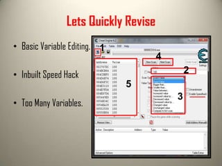 Hacking with cheat engine | PPTX