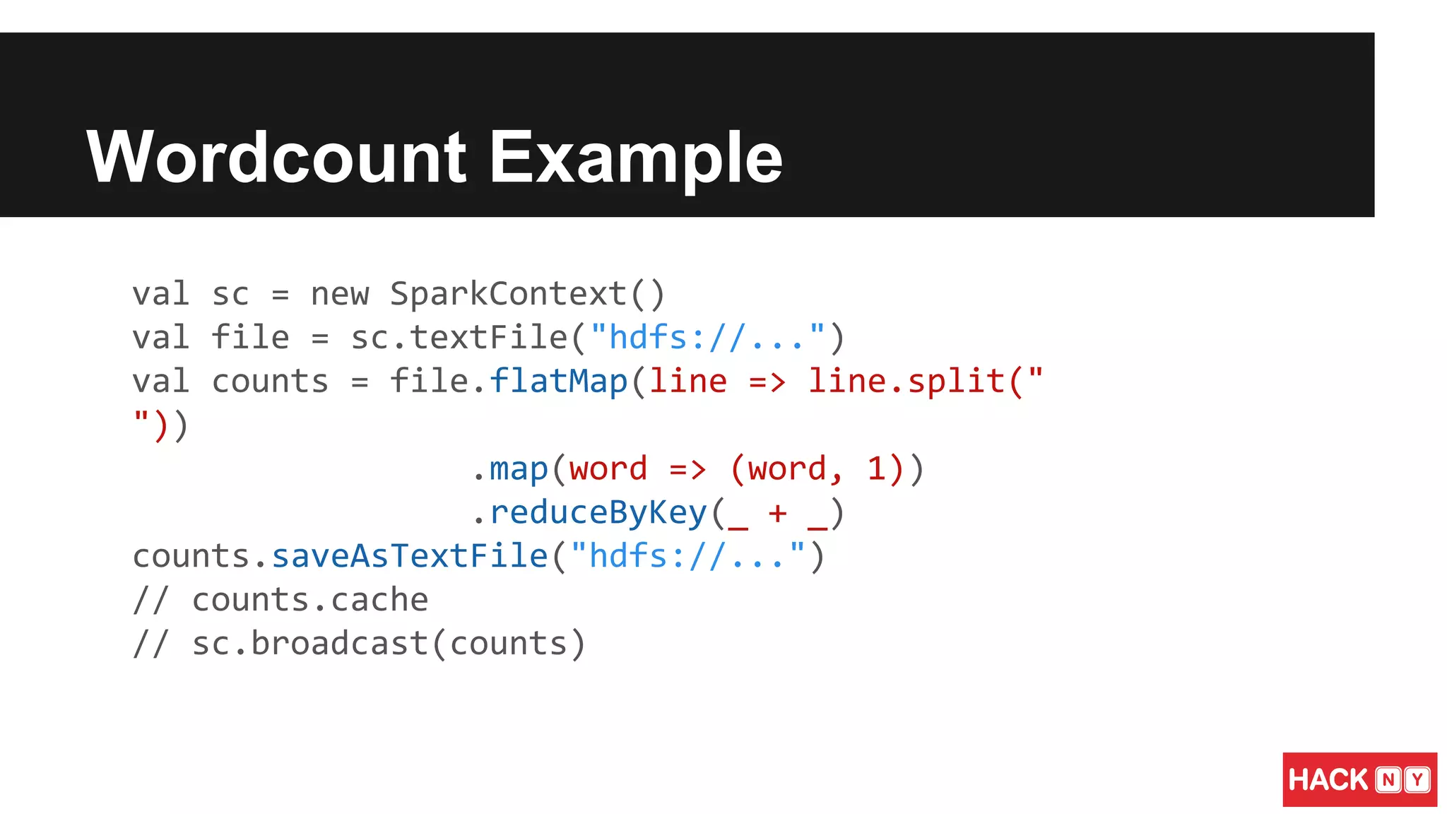 Machine Learning with Apache Spark - HackNY Masters | PPT