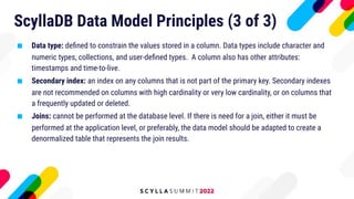 Scylla Summit 2022: Migrating SQL Schemas for ScyllaDB: Data Modeling ...