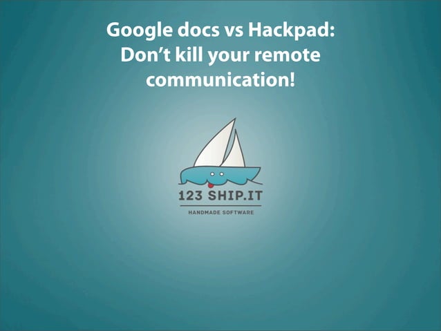 Hackpad vs google docs | PDF