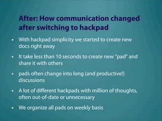 Hackpad vs google docs | PDF