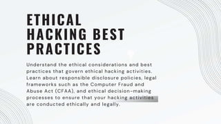 Hack Responsibly Your Guide to Ethical Hacking Mastery.pptx | Information and Network Security ...