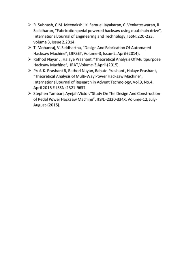 Design and fabrication of multi way hacksaw machine REPORT | DOCX | Woodworking | Arts and Crafts