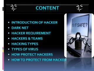 Hacking & cyber Security | PPTX
