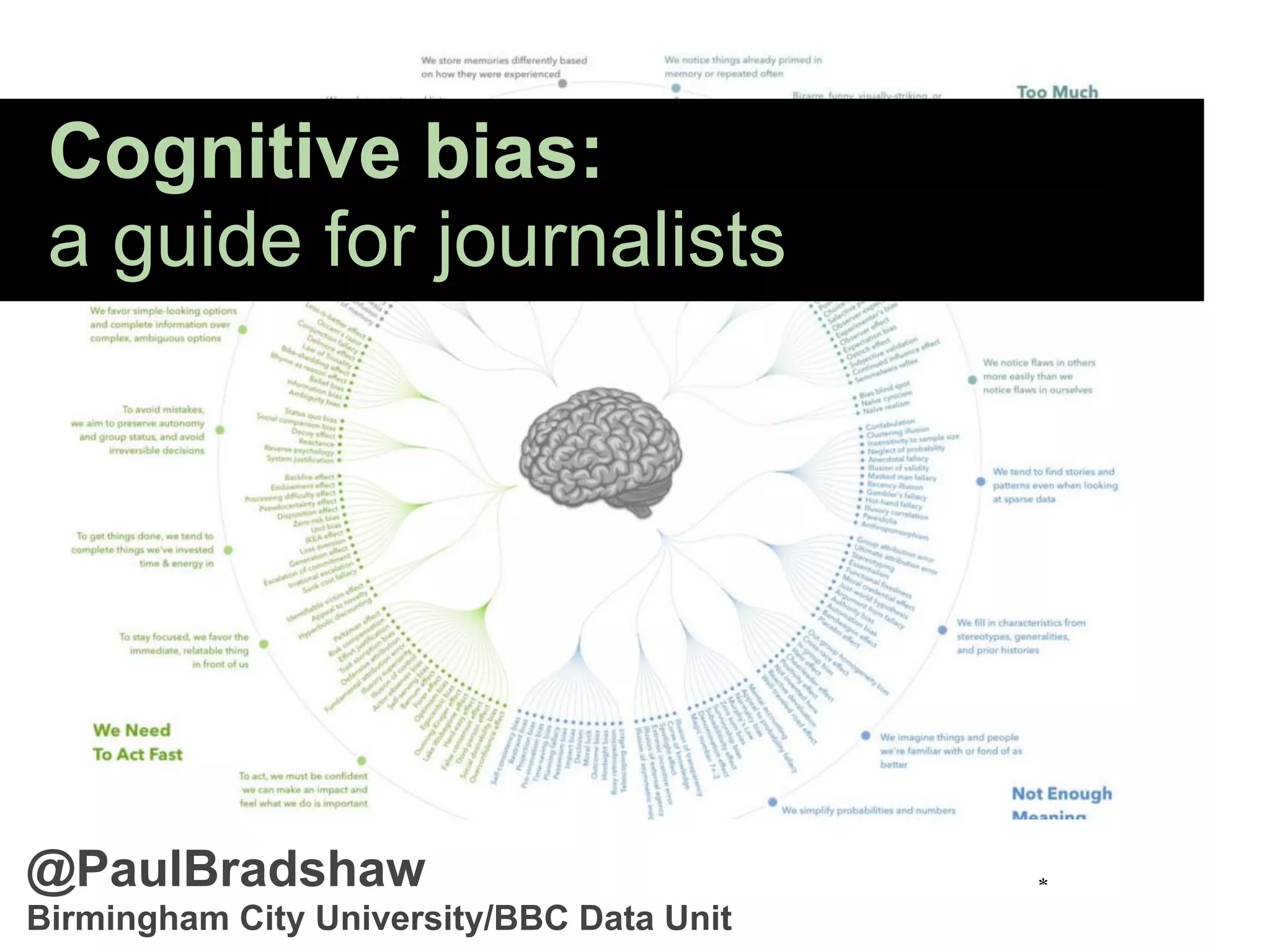 Cognitive bias: a quick guide for journalists | PPT