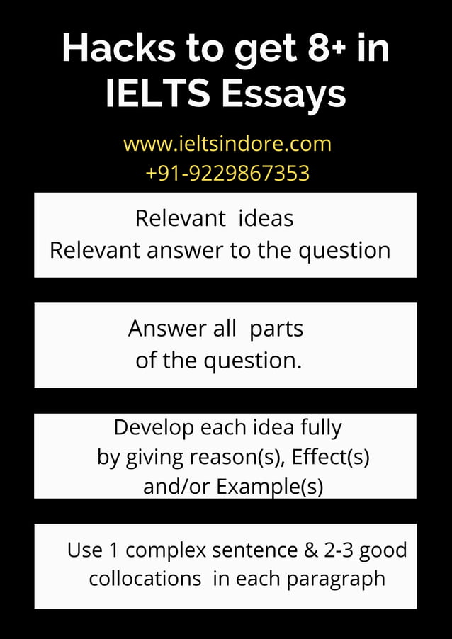 Hacks to score 8 in ielts writing | PDF