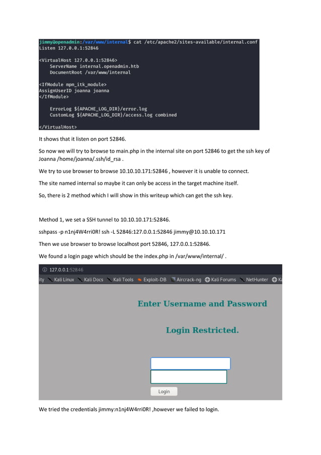 Hack the box open admin writeup | PDF | Free Download