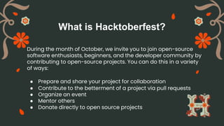 Hack the hacktoberfest | PPT