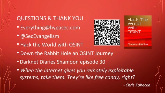 Hack the World: IT/IOT/ICS SCADA OSINT | PPT