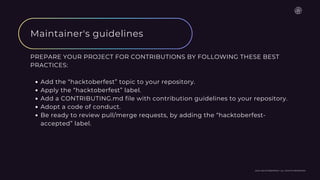 Hacktoberfest - Presentation | PPT | Free Download