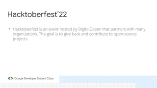 Hacktoberfest'22.pptx | Free Download