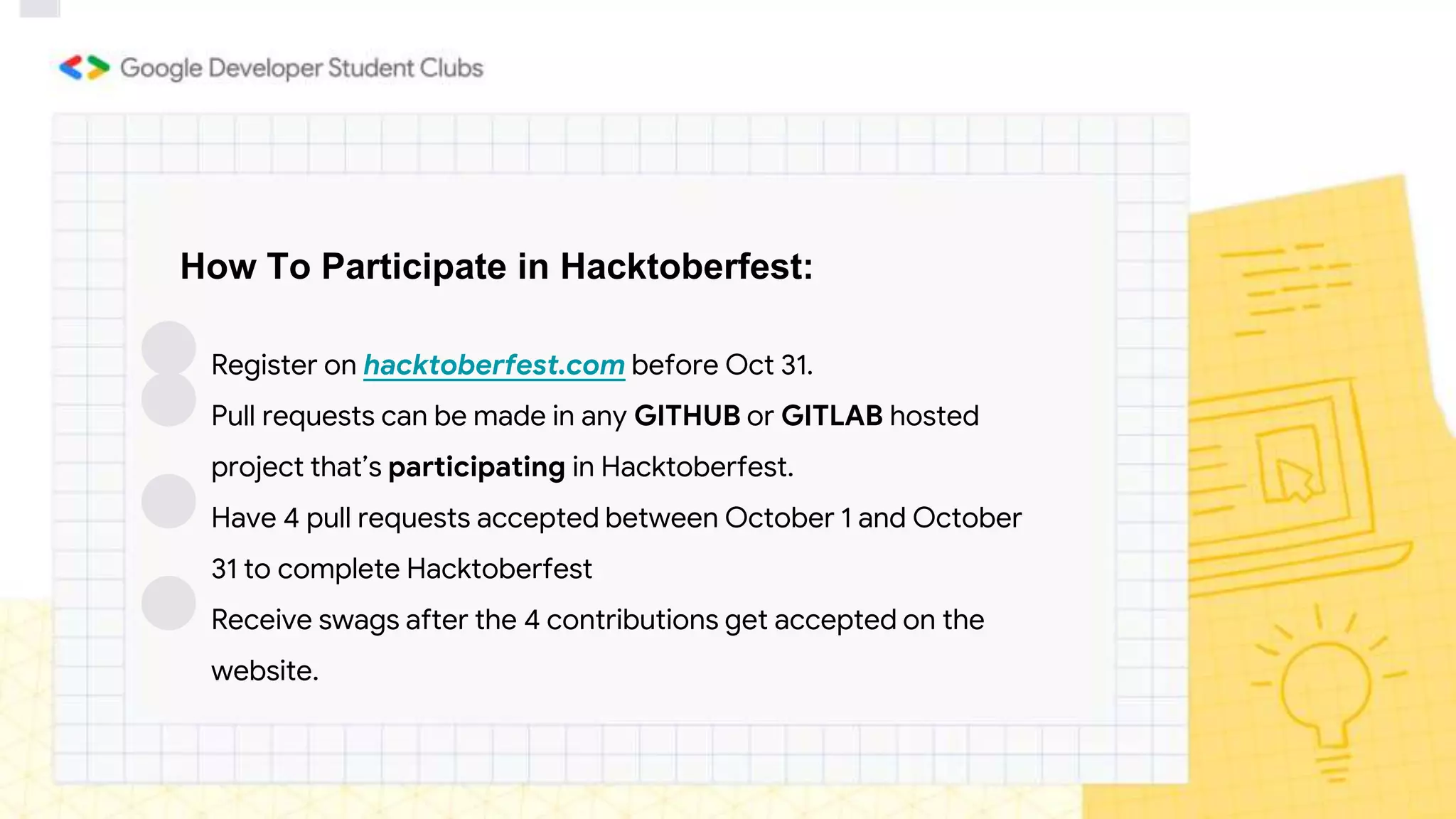 HacktoberFest gdsc HU.pptx