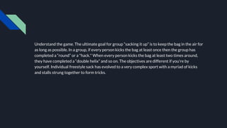 Hacky sack basics | PPTX