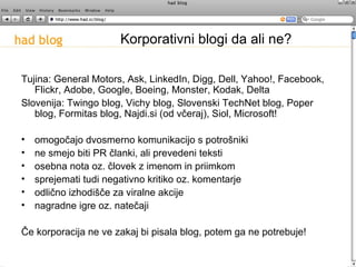 Had Blog Prezentacija | PPT