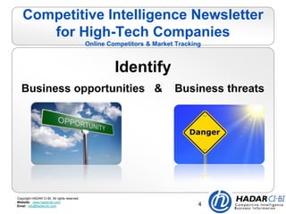 HADAR CI-BI - Competitive Intelligence Newsletter for High-Tech ...