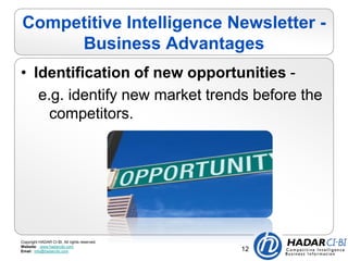 HADAR CI-BI - Competitive Intelligence Newsletter for High-Tech Comp…